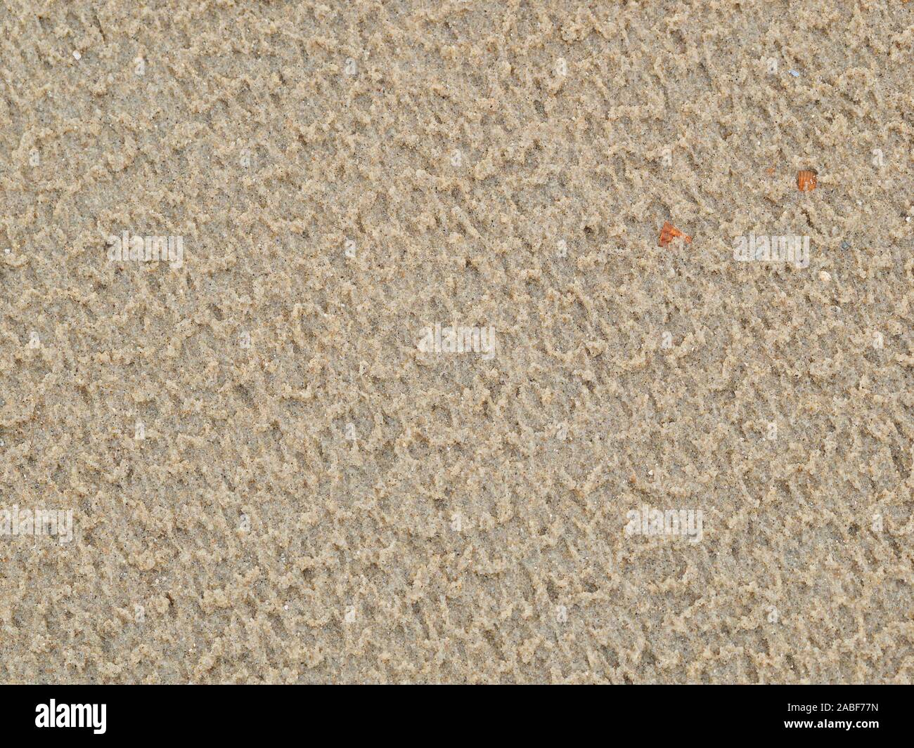 Beach sand pattern on fine and moist sand at low tide Stock Photo - Alamy