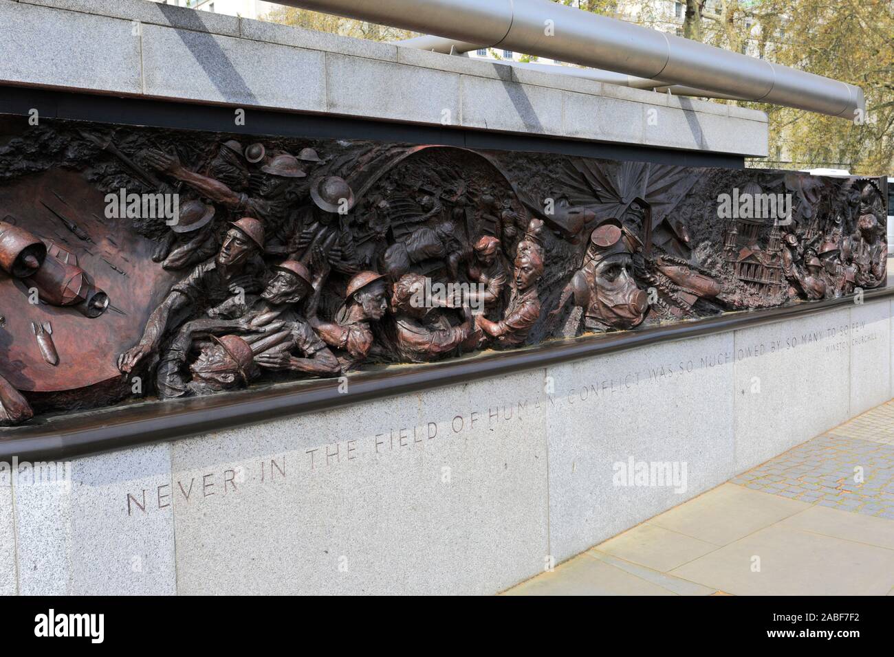 The Battle of Britain Monument, Victoria Embankment, River Thames, City ...