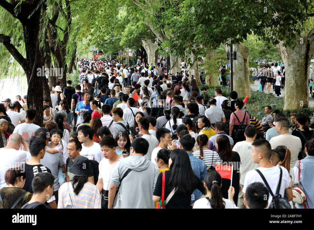 The West Lake, a freshwater lake and famous tourist attraction, is ...