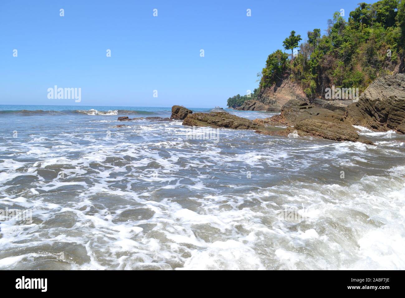 Tropical beach near Quepos, Costa Rica Stock Photo - Alamy