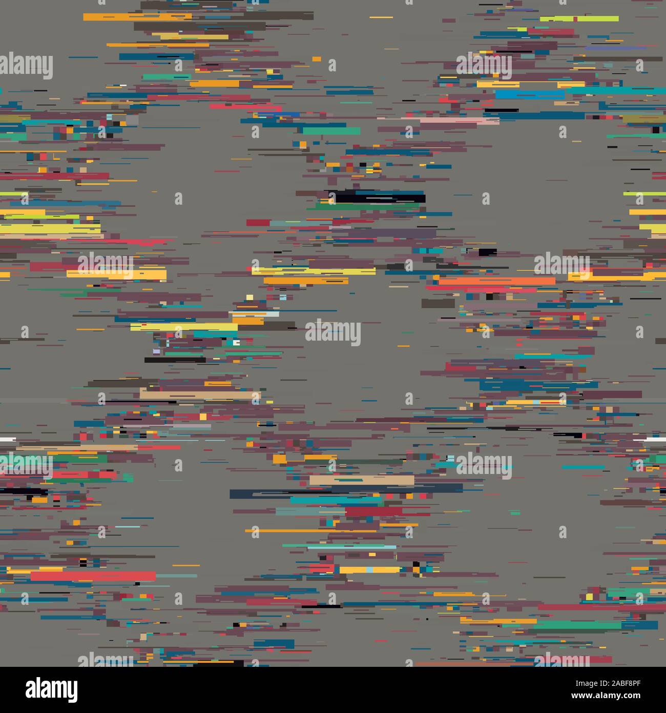 Techno glitch error bug seamless pattern swatch Stock Vector Image ...