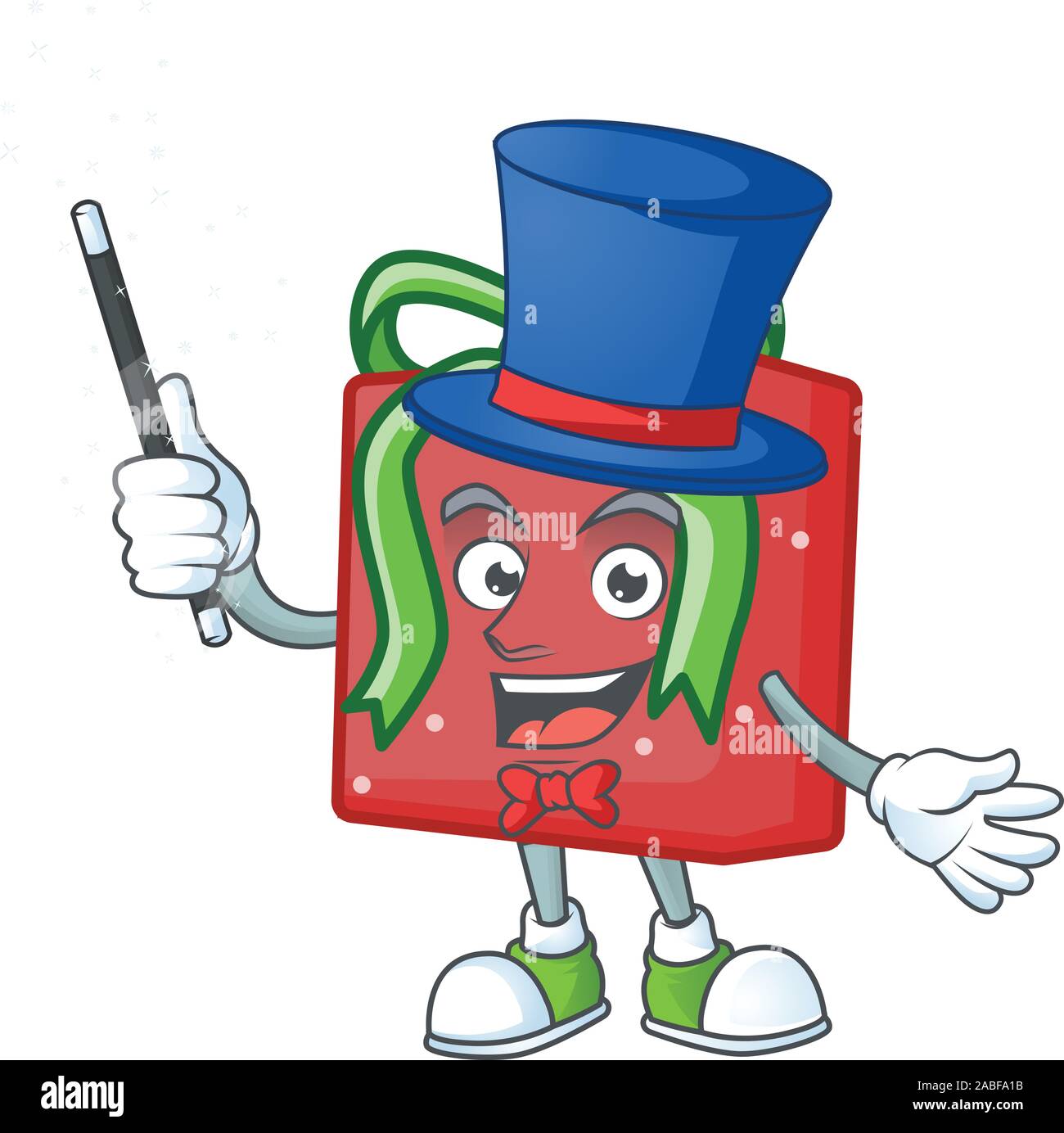 Red magician box Stock Vector Images - Alamy