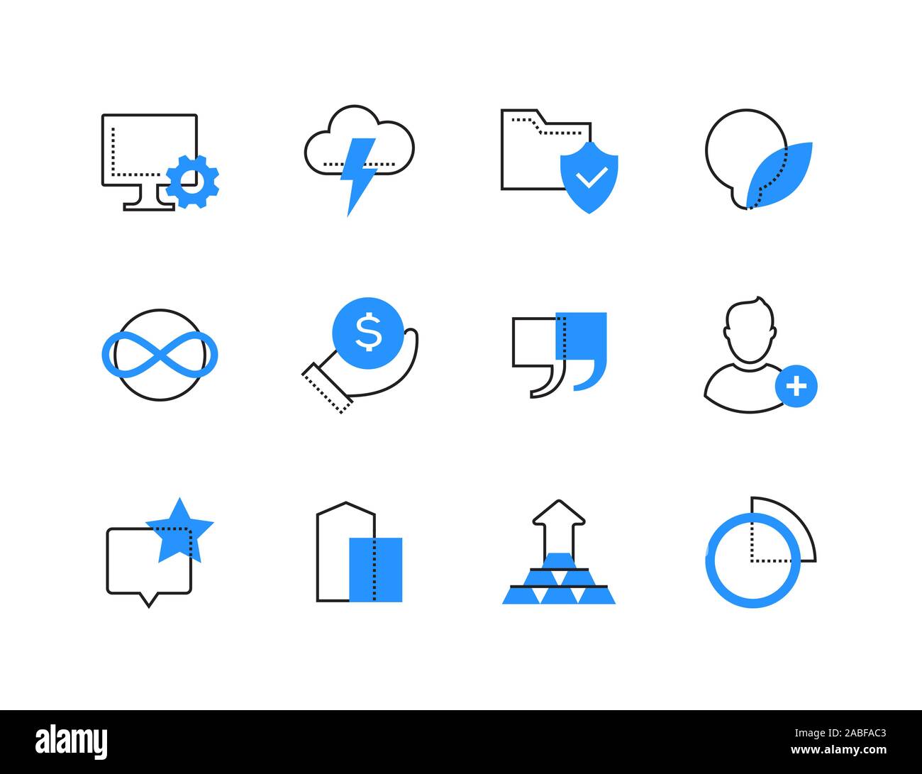 Rating color icons set Cut Out Stock Images & Pictures - Alamy