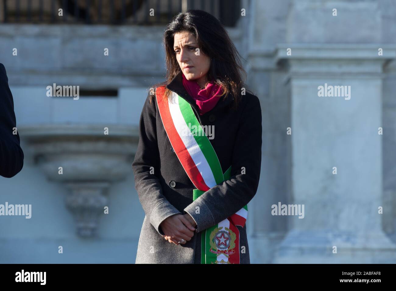 Virginia Raggi Reopening ceremony of the Acqua Paola fountain (commonly ...