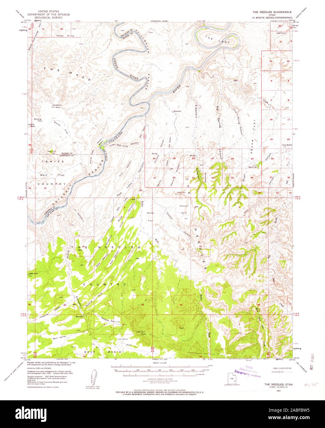Map of the needles Cut Out Stock Images & Pictures - Alamy
