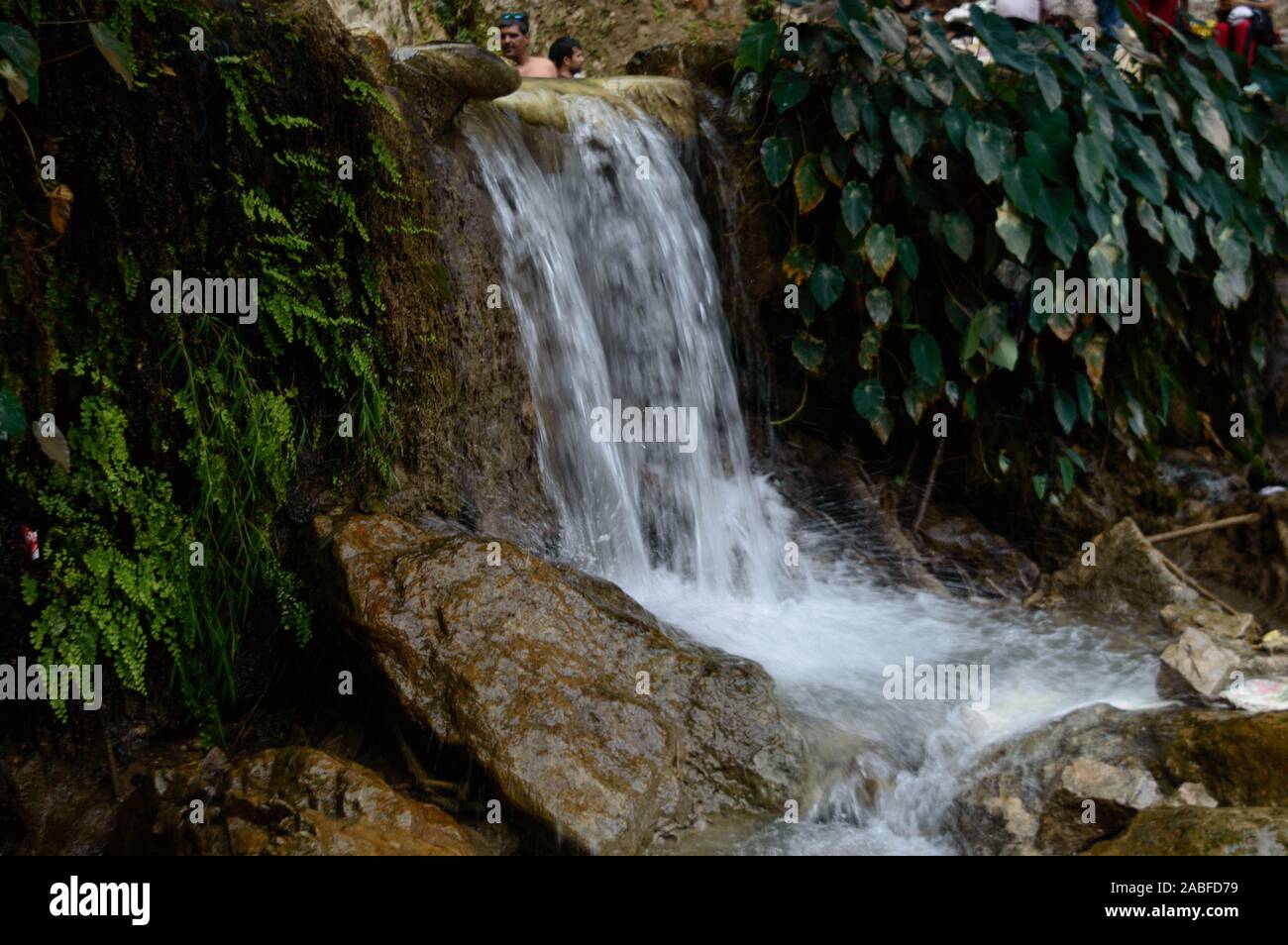 Small waterfall under the famous neer garh Waterfall, Rishikesh ...