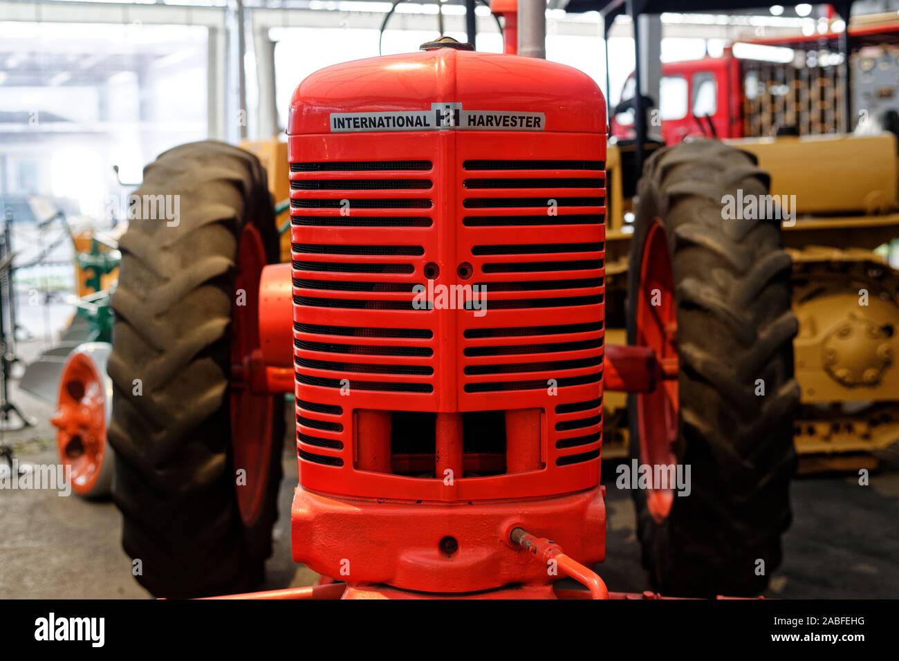 Front grill of McCormick Farmall BM Tractor produced in 1952 by ...