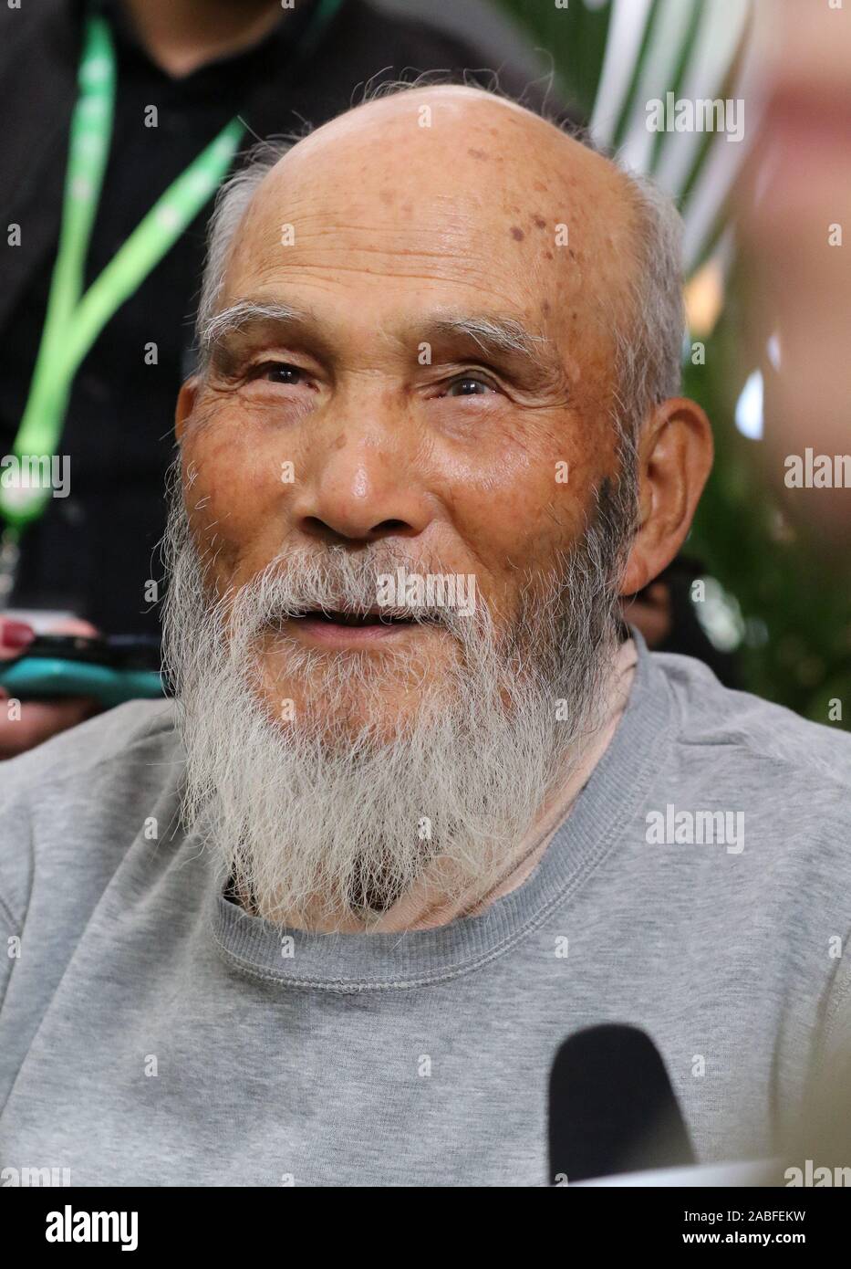 Japanese 'Rice Fairy' Murashima Mou, receives interviews at the 2nd ...