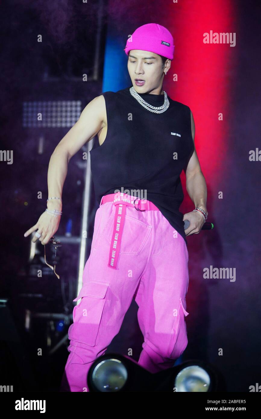 Hong Kong rapper, singer and dancer Jackson Wang sings and dances ...