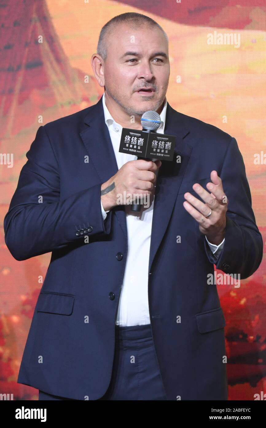 American film director and visual effects artis Tim Miller attends the ...