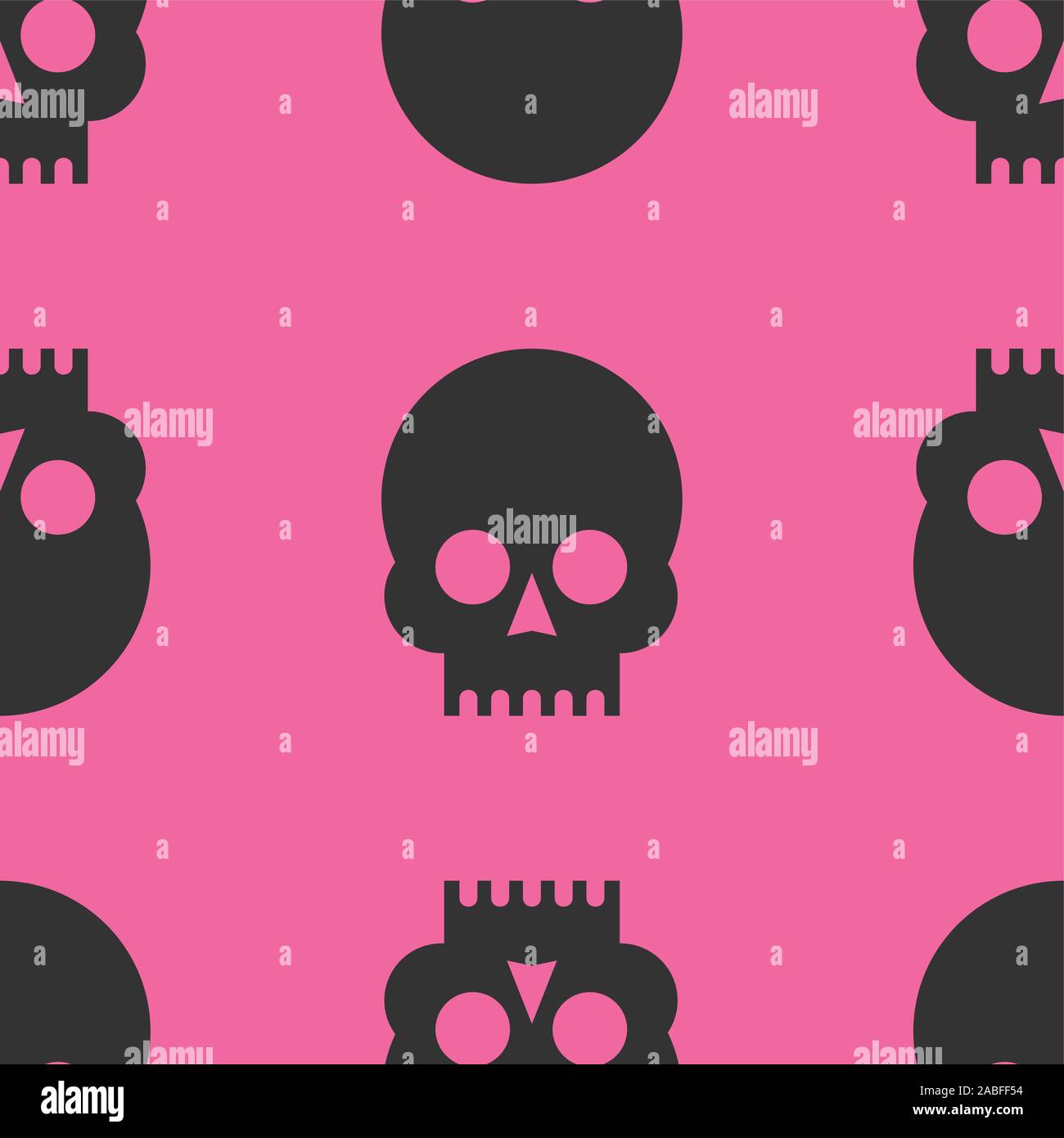 Skulls seamless pattern Stock Vector Image & Art - Alamy