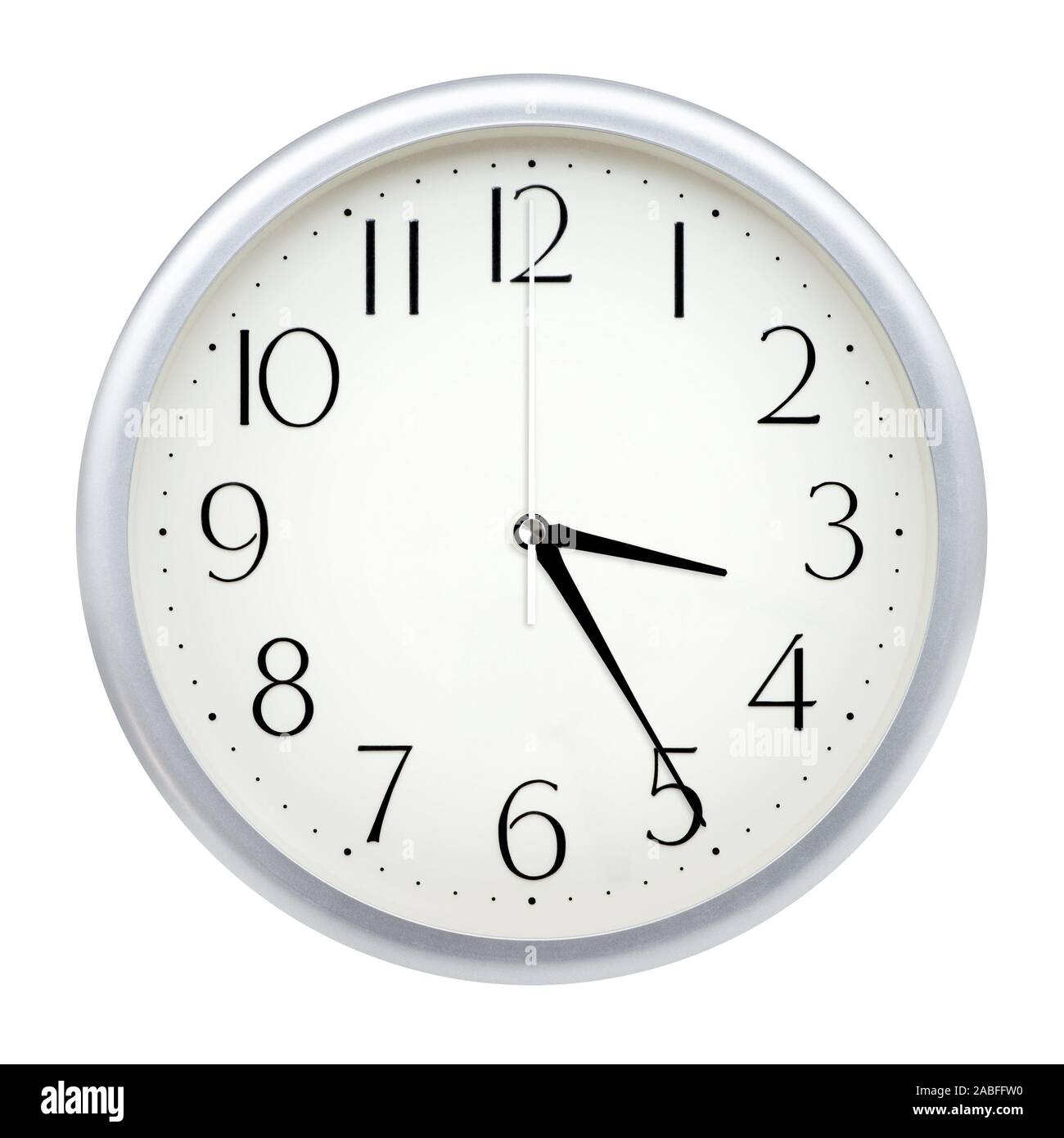 Clock twenty past Cut Out Stock Images & Pictures - Alamy