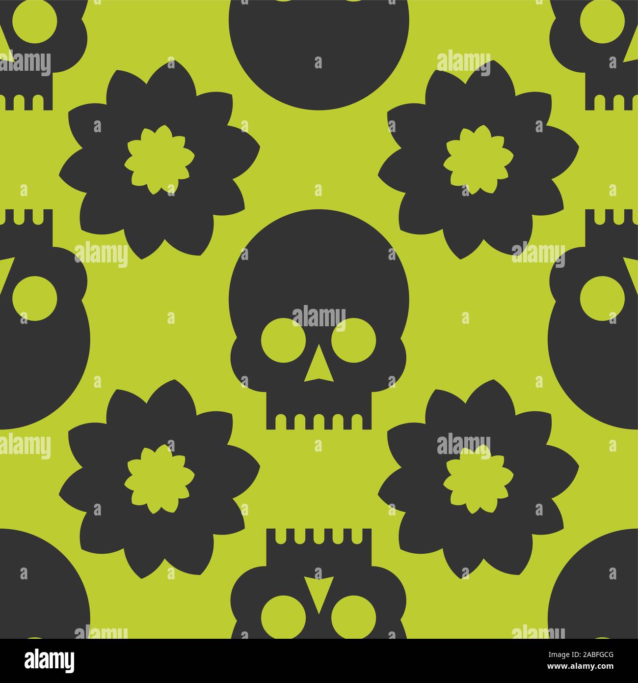 Green skulls Stock Vector Images - Alamy