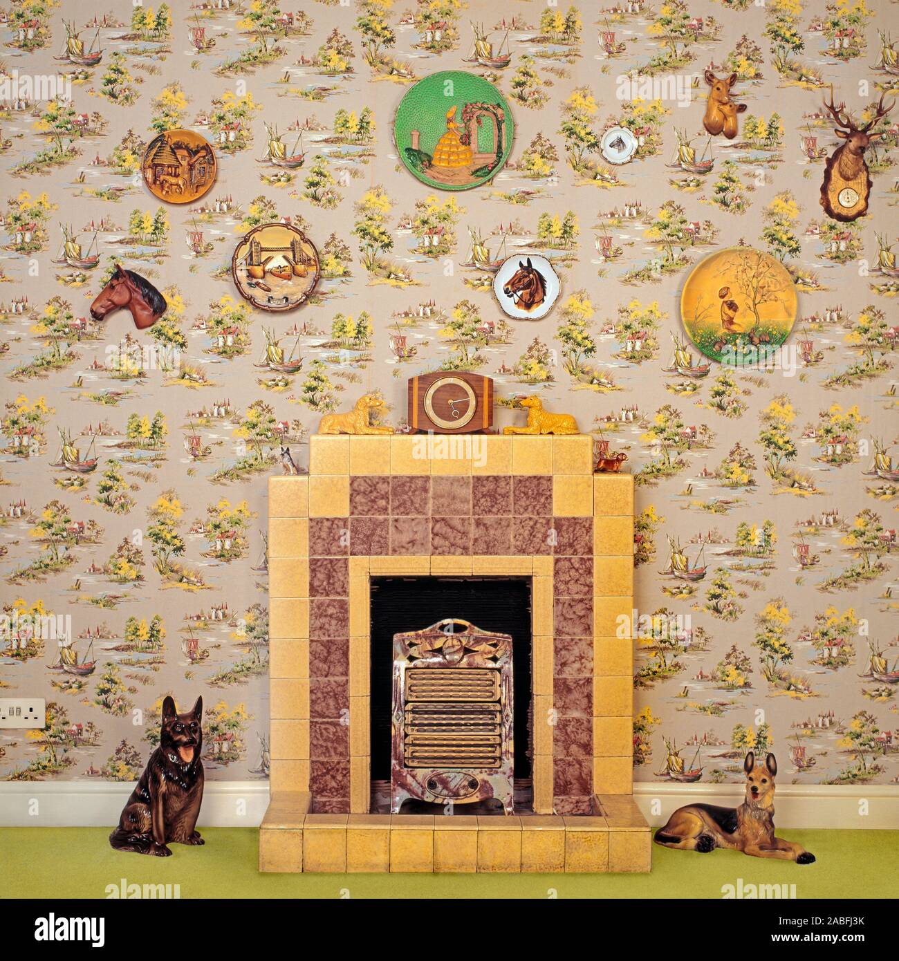 1960s fireplace hi-res stock photography and images - Alamy