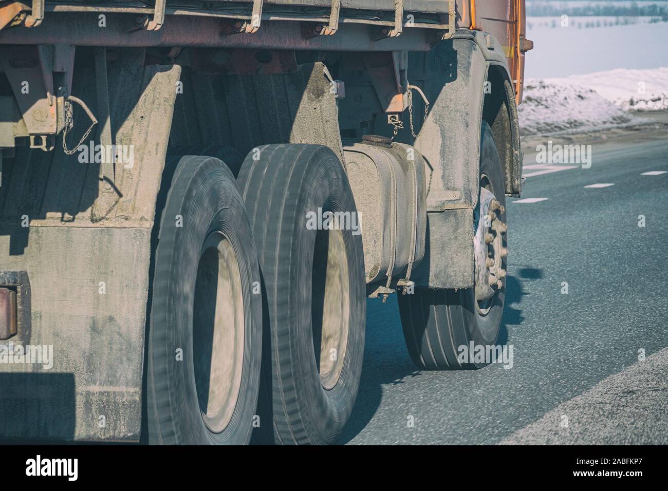 Closeup Of Truck Wheel High Resolution Stock Photography and Images - Alamy