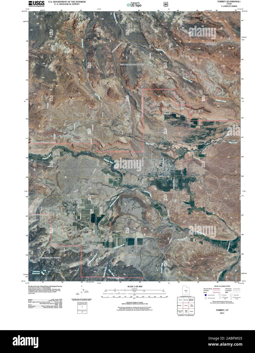 Map of torrey hi-res stock photography and images - Alamy