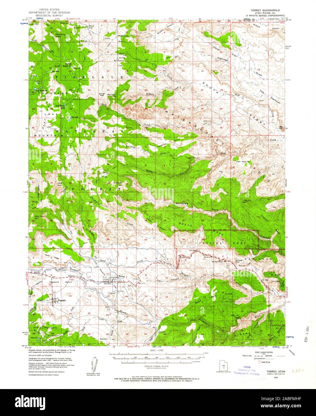 Torrey map hi-res stock photography and images - Alamy