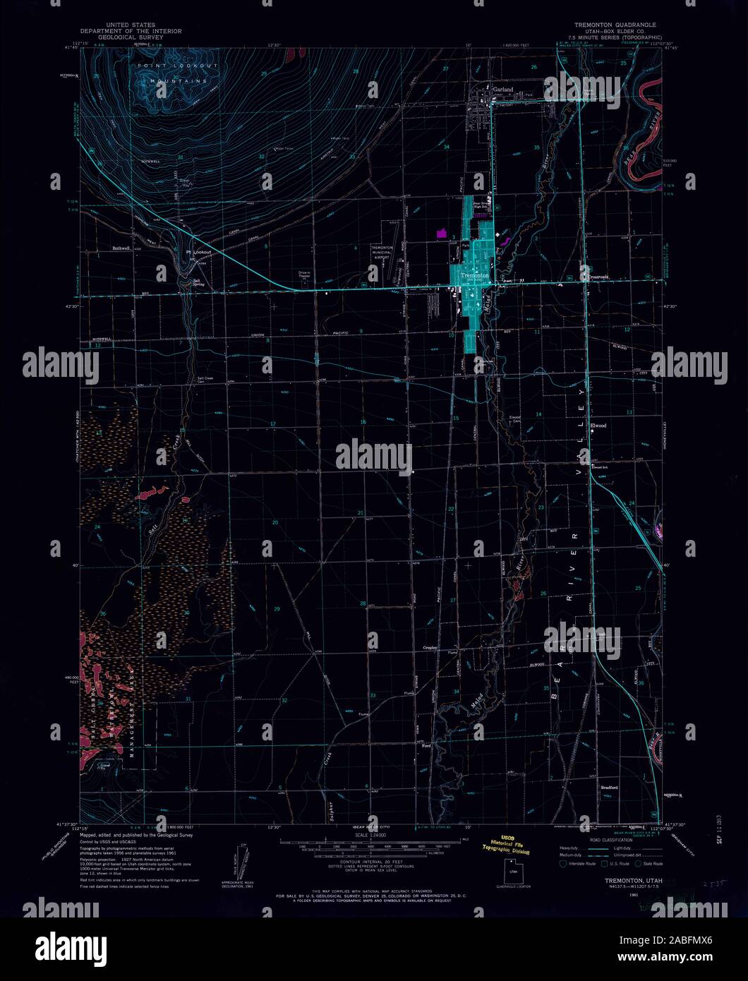 Map of tremonton hi-res stock photography and images - Alamy