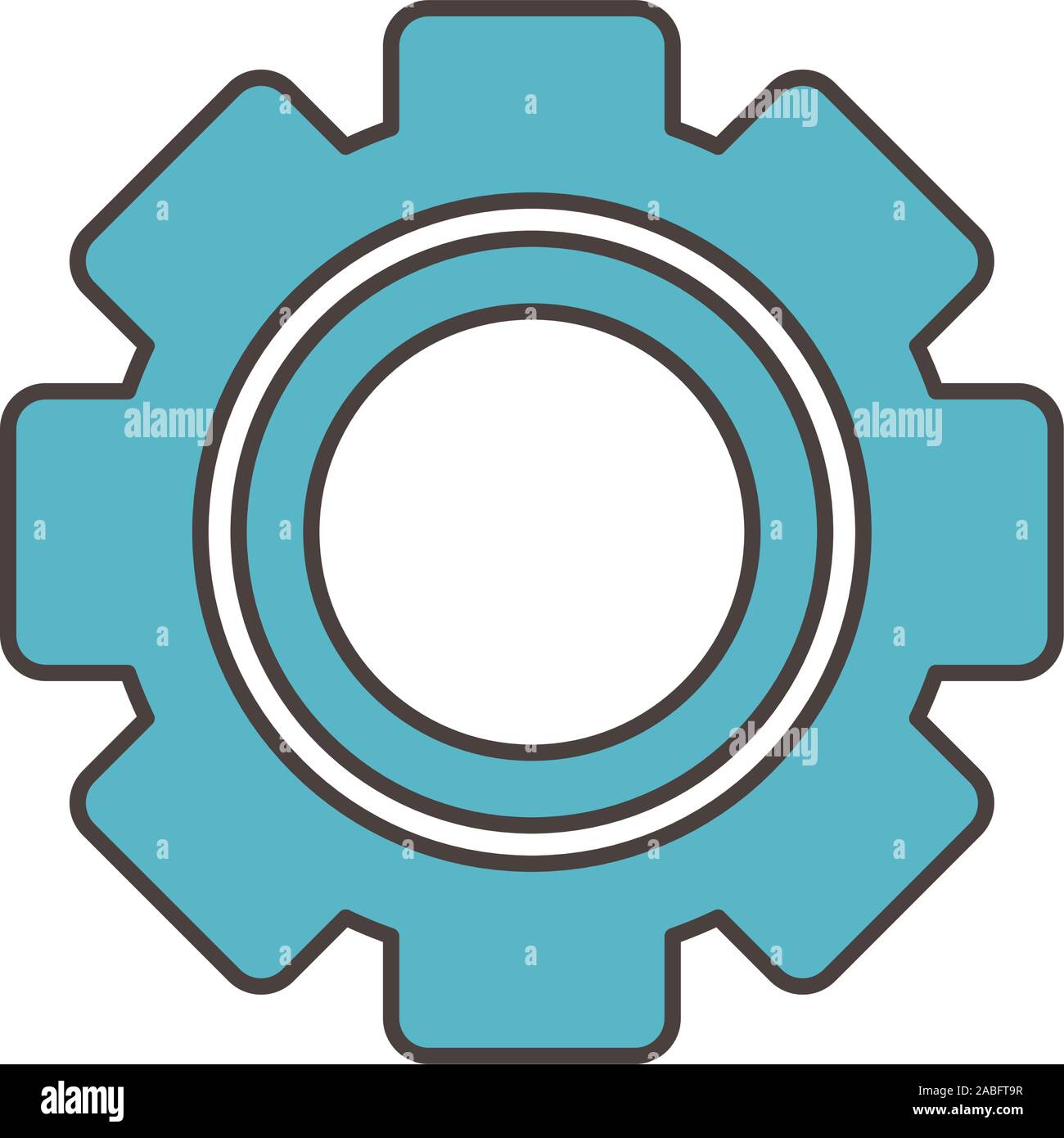 setting gear on white background vector illustration Stock Vector Image ...