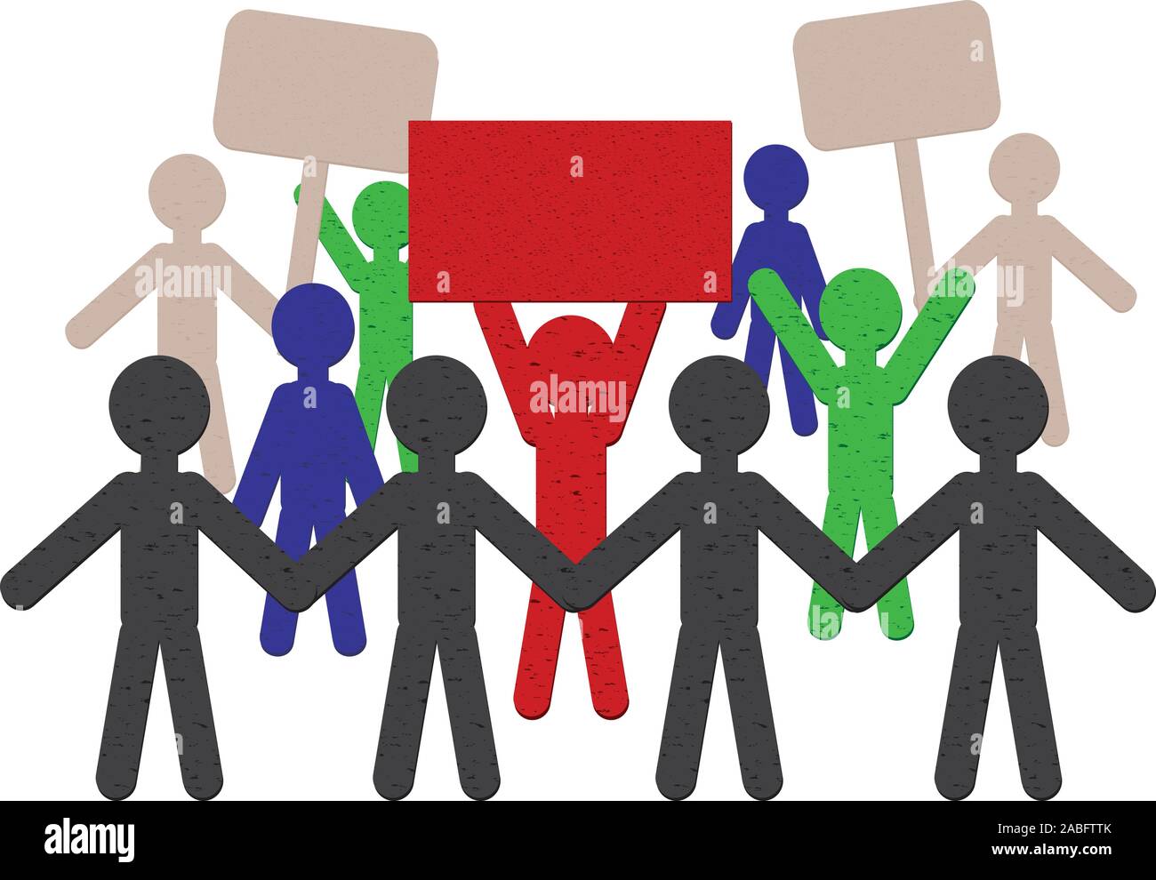 Mass protests Stock Vector Images - Alamy