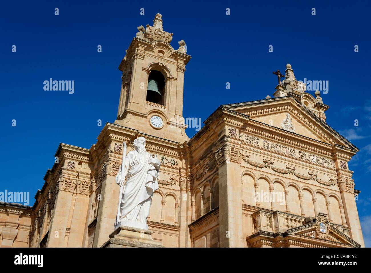 The 1882 parish church of Qala, dedicated to the Immaculate Conception ...