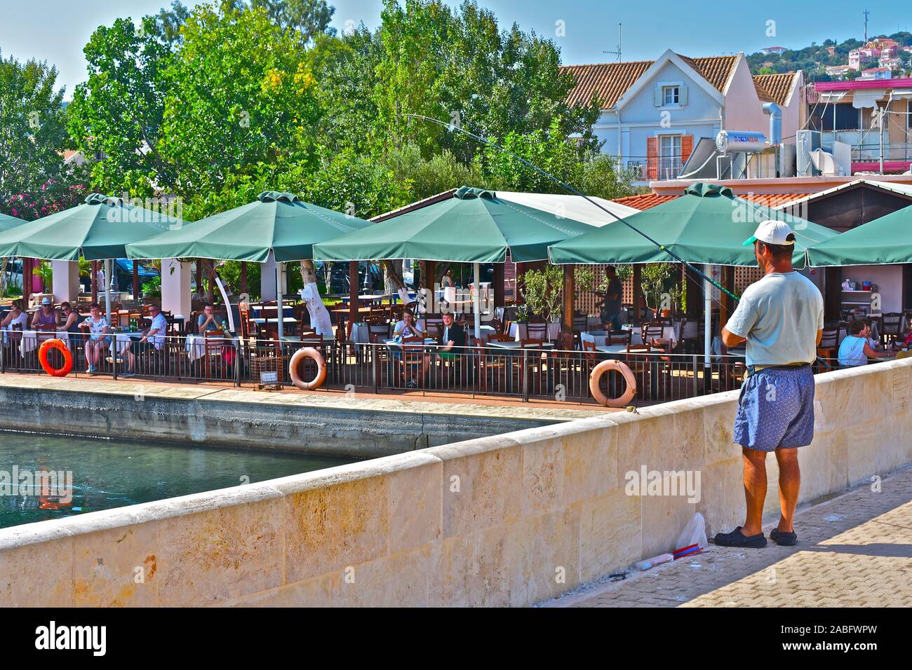 Drapano bridge argostoli kefalonia hi-res stock photography and images ...