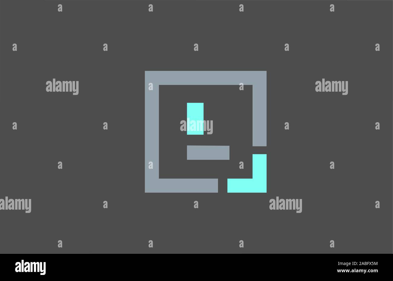 grey letter L alphabet logo design icon for business. Suitable as a ...