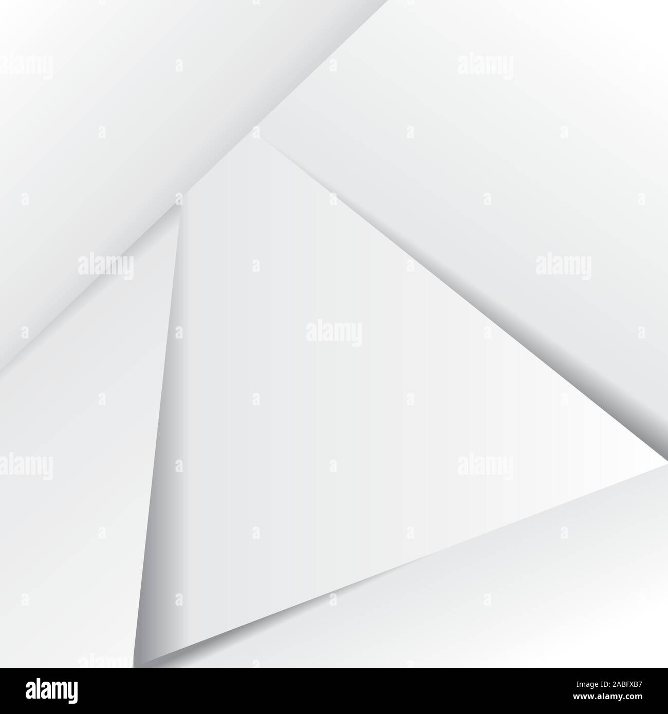 Abstract blank white folded paper geometric background illustration ...