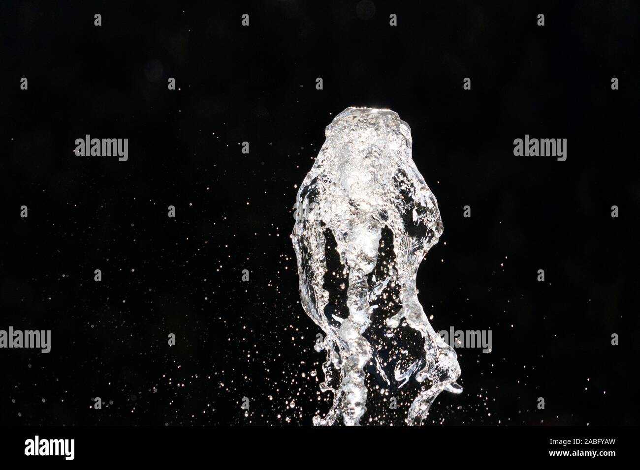 fountain water splash detail close up Stock Photo - Alamy
