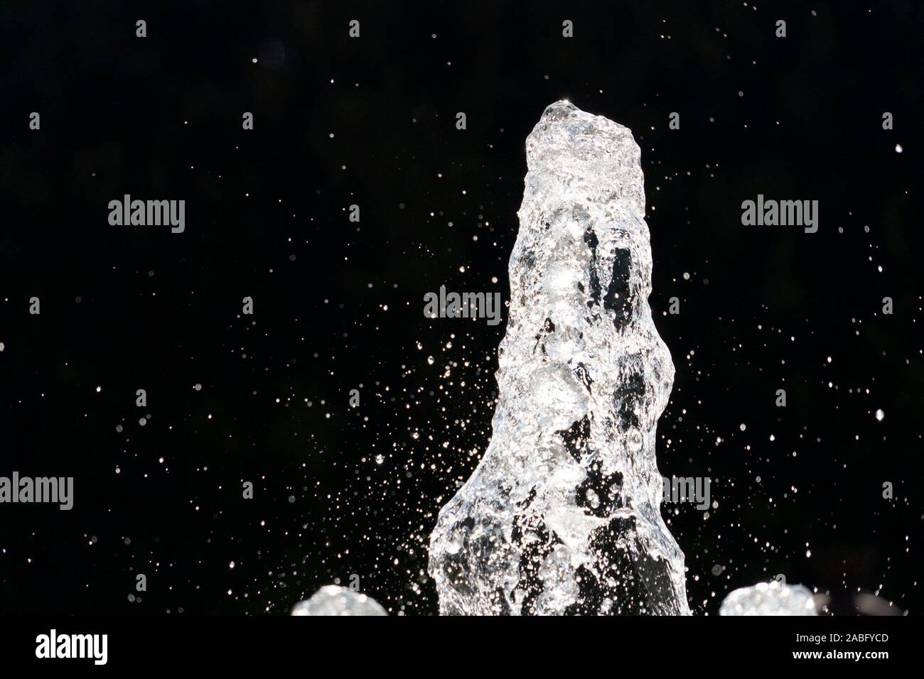 fountain water splash detail close up Stock Photo - Alamy