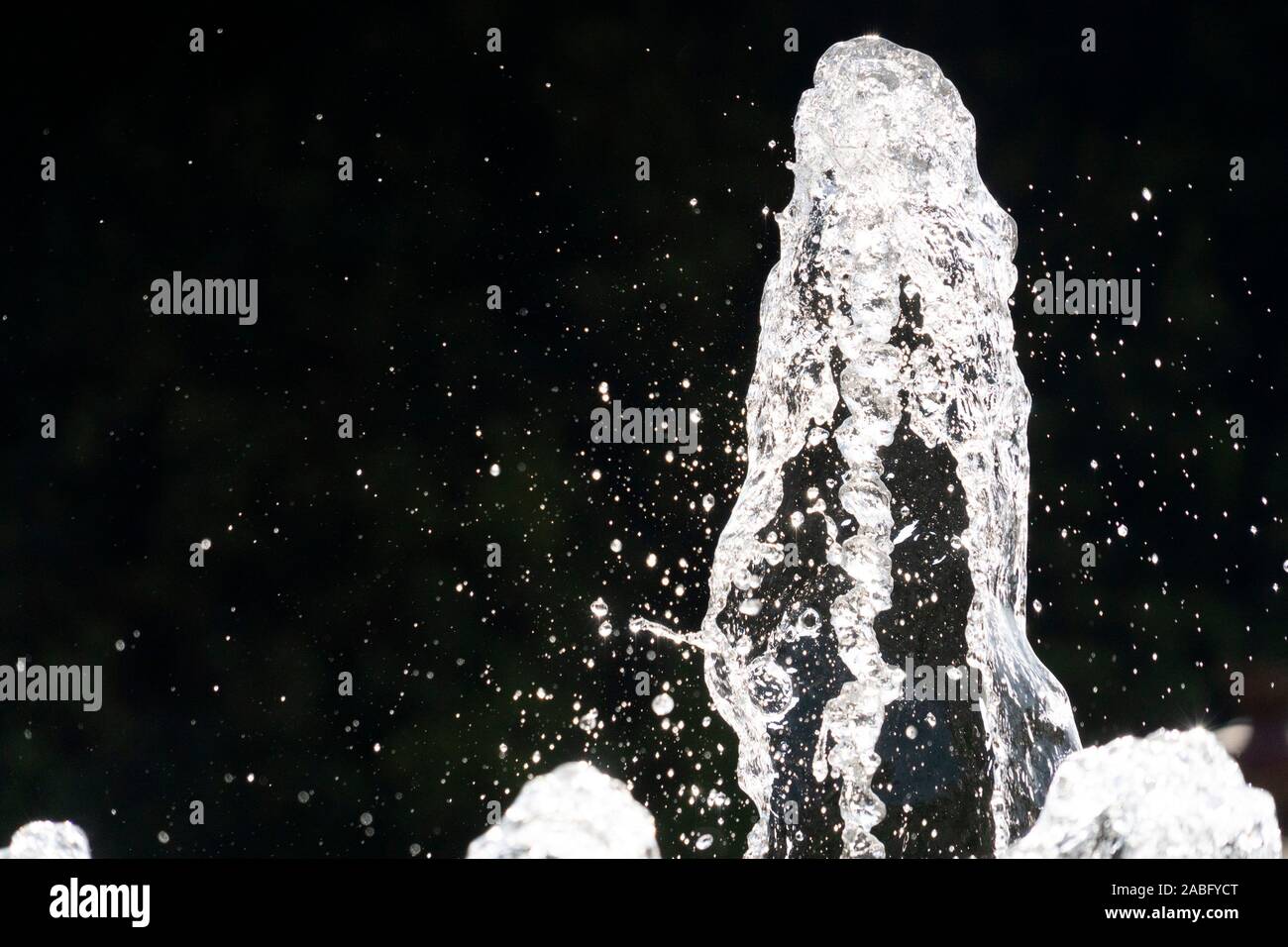 fountain water splash detail close up Stock Photo - Alamy