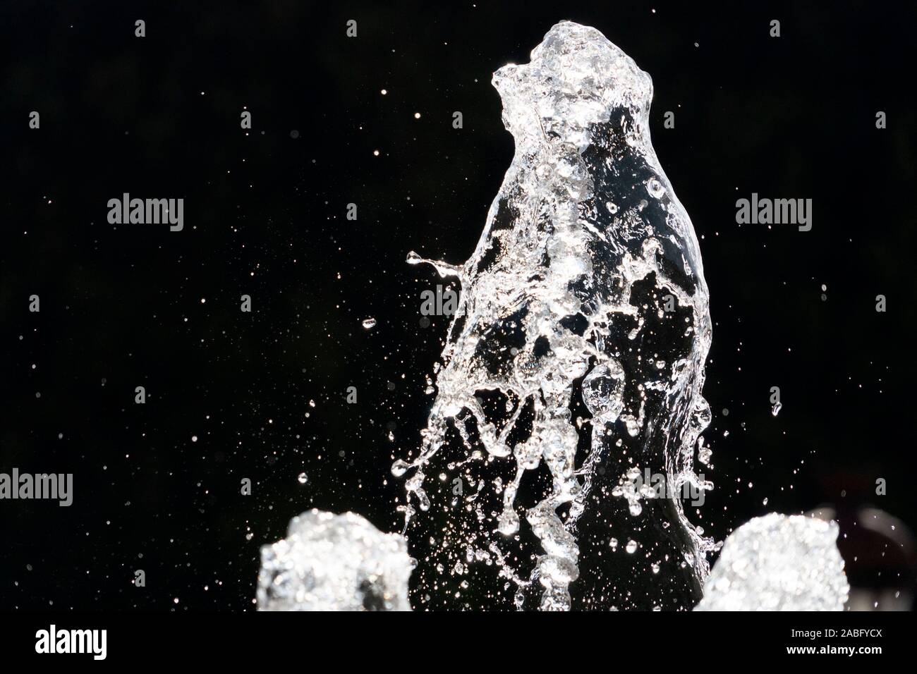 fountain water splash detail close up Stock Photo - Alamy