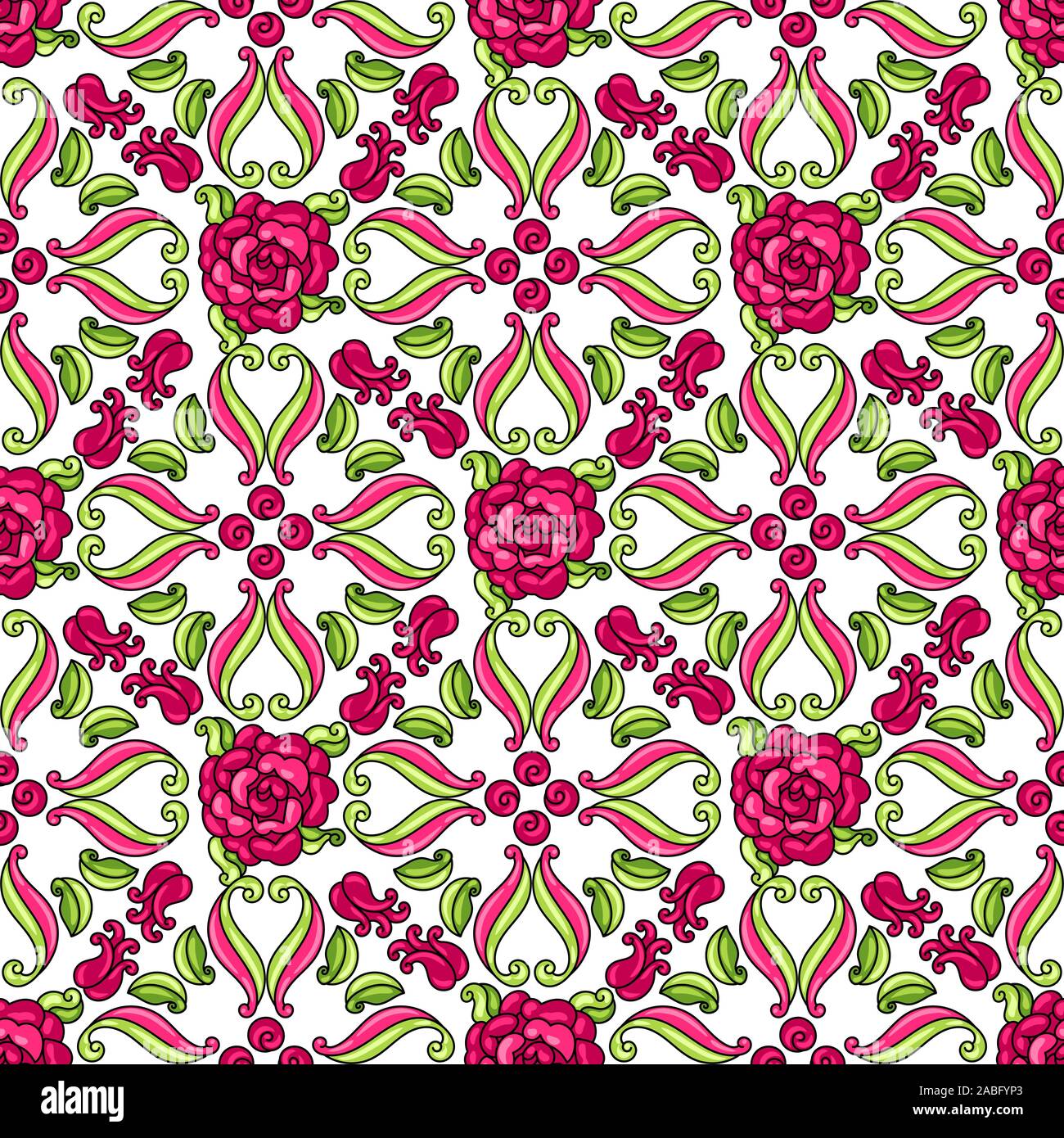 Mexican talavera ceramic tile pattern with flowers Stock Vector Image ...