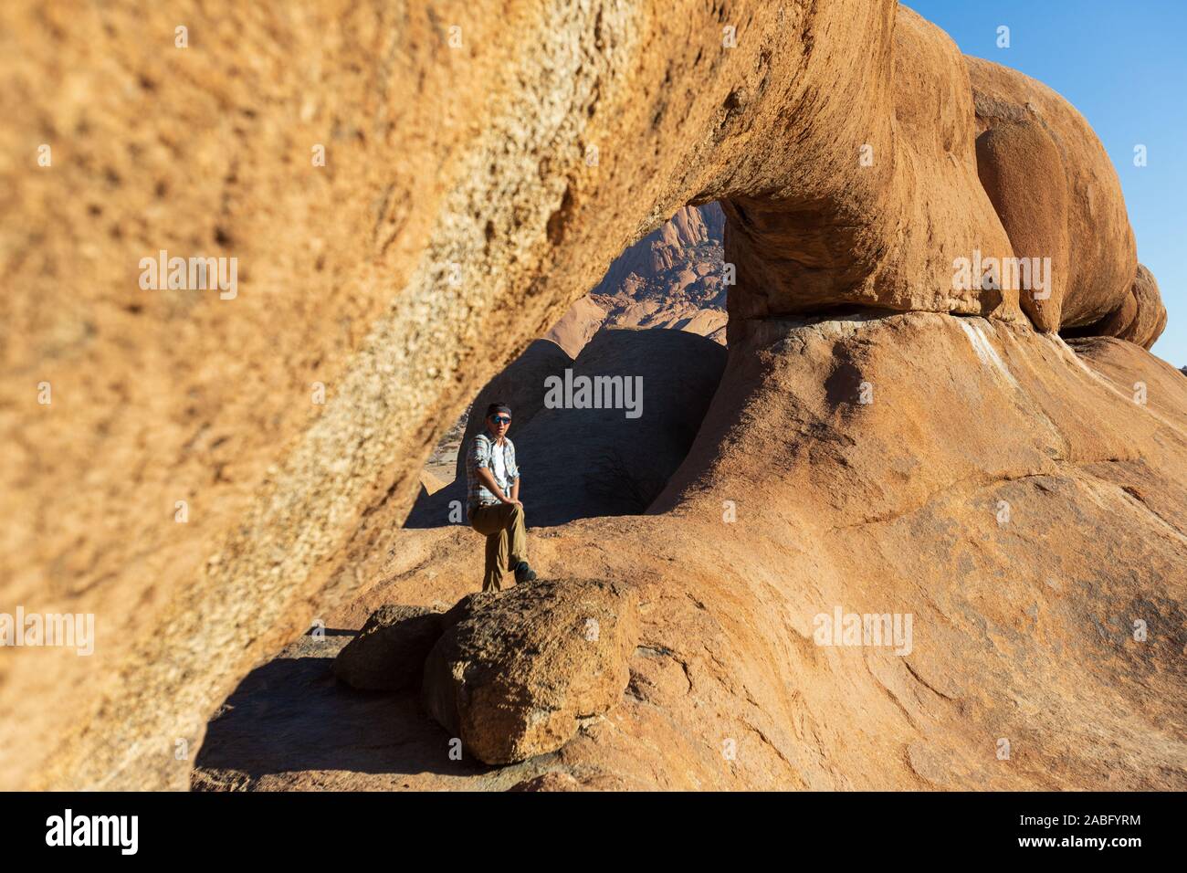 The Spitzkoppe landscape in Namibia Stock Photo - Alamy