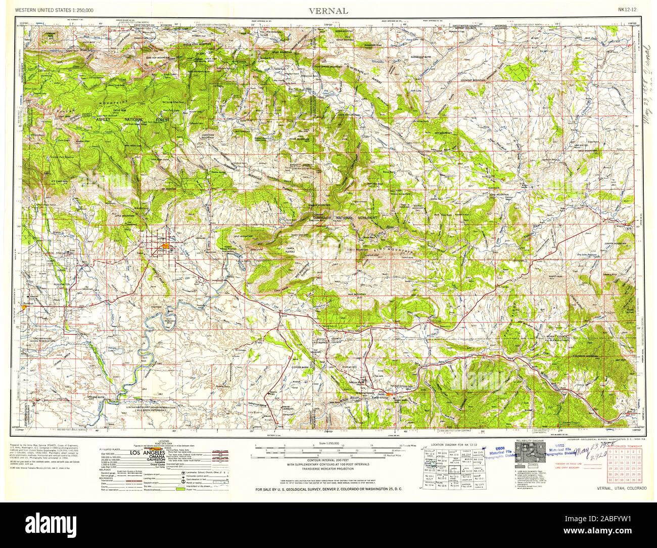Map of vernal hi-res stock photography and images - Alamy