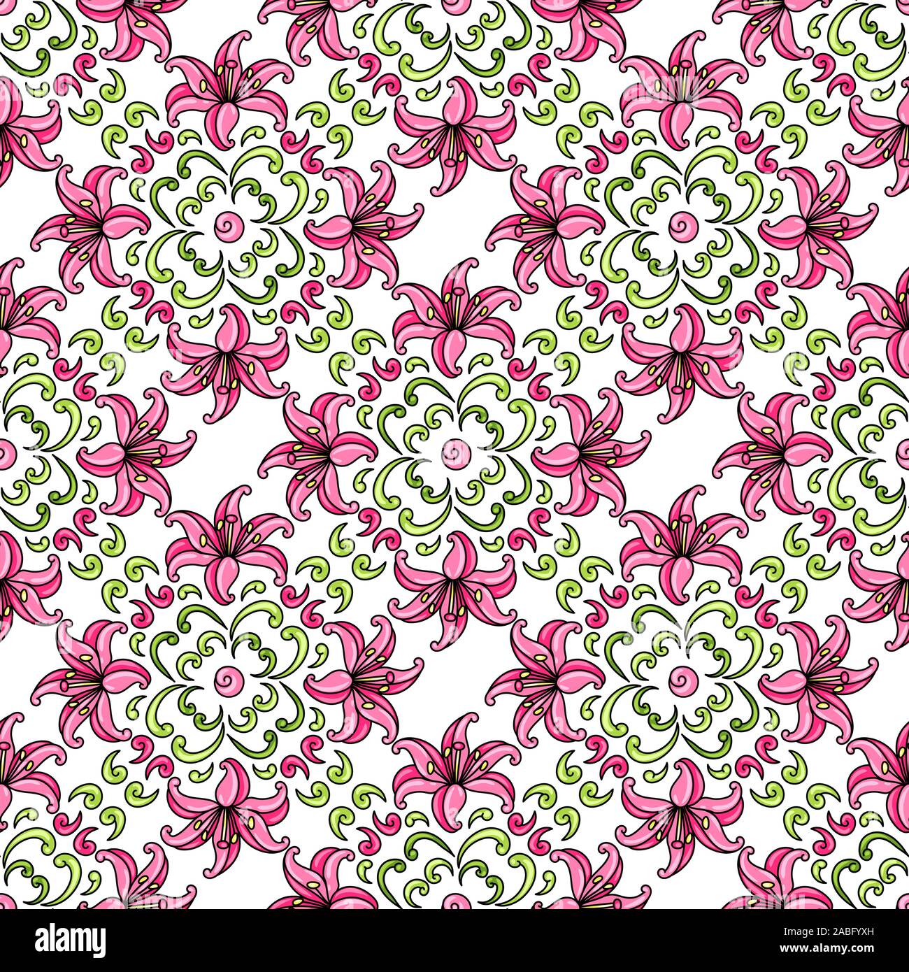 Mexican talavera ceramic tile pattern with flowers Stock Vector Image ...