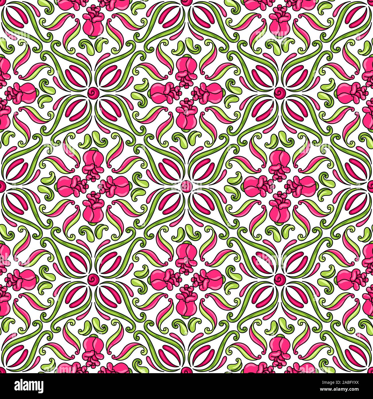 Mexican talavera ceramic tile pattern with flowers Stock Vector Image ...