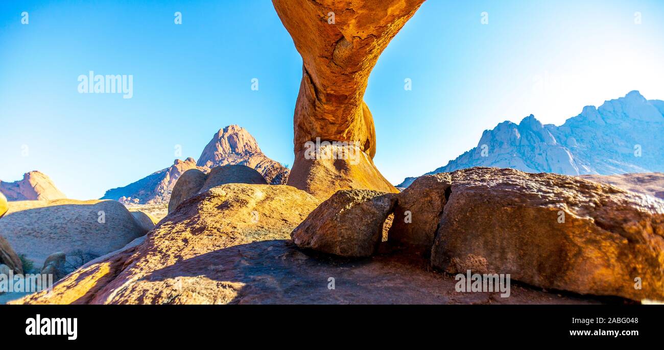 The Spitzkoppe landscape in Namibia Stock Photo - Alamy