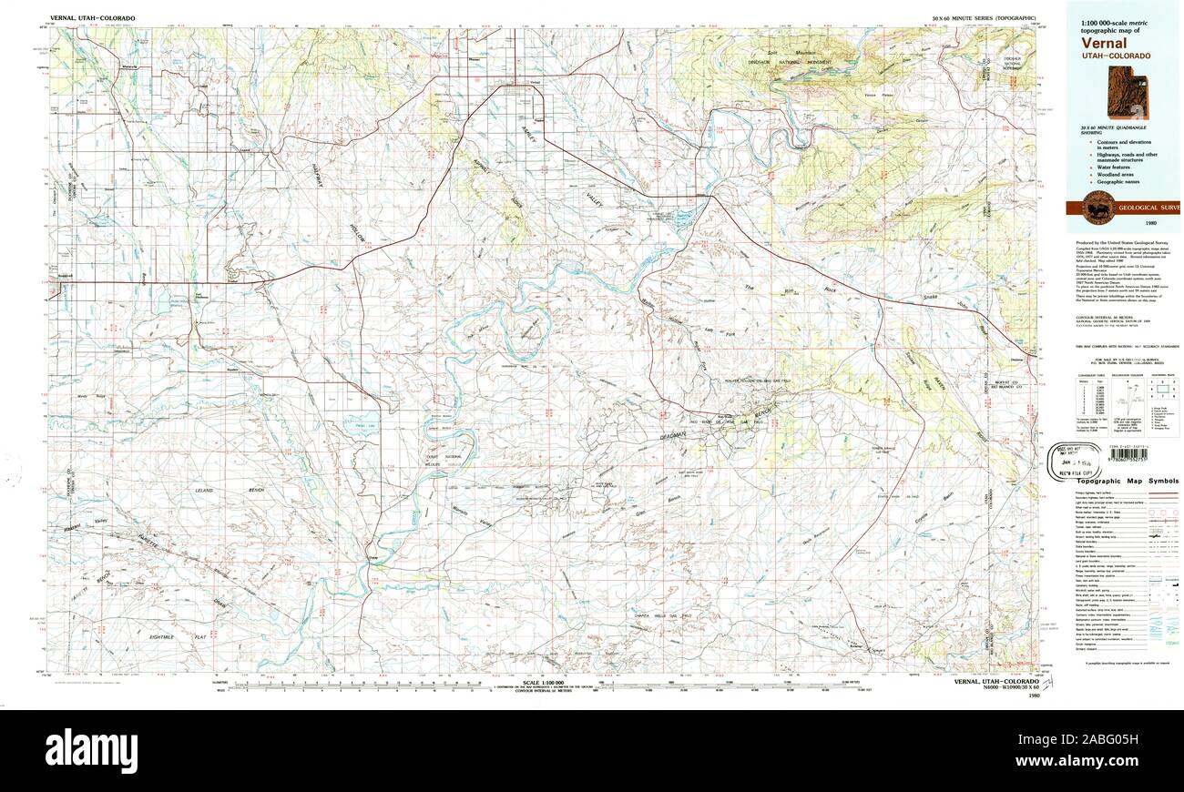 Map of vernal Cut Out Stock Images & Pictures - Alamy