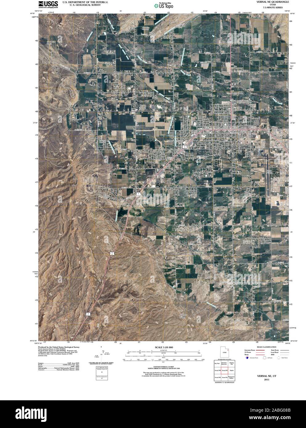 Map of vernal Cut Out Stock Images & Pictures - Alamy