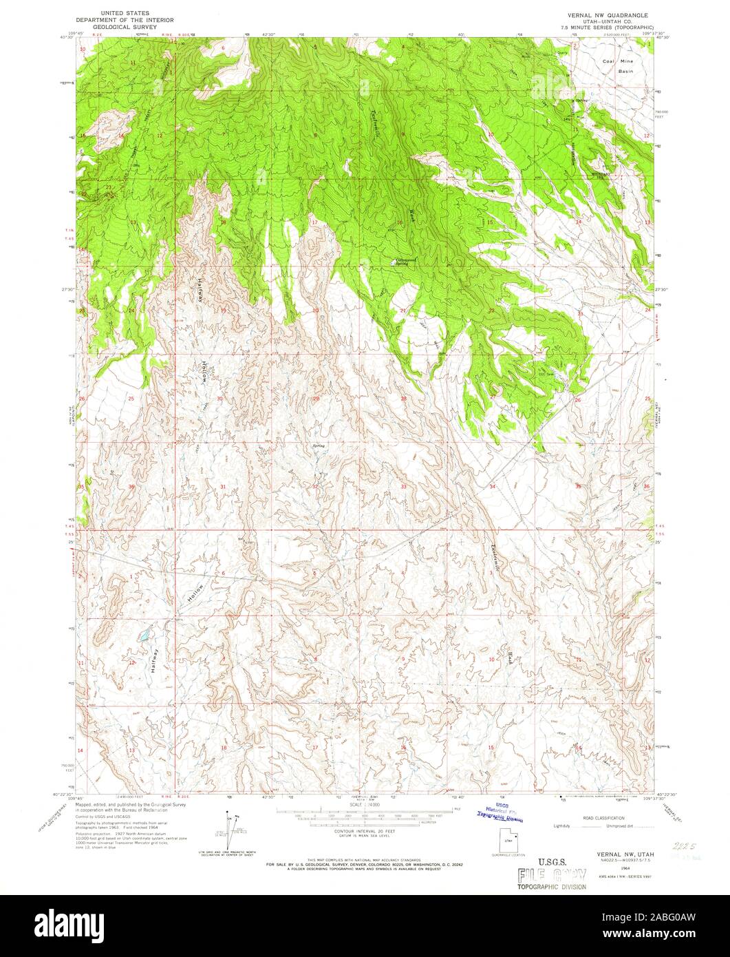 Map of vernal Cut Out Stock Images & Pictures - Alamy