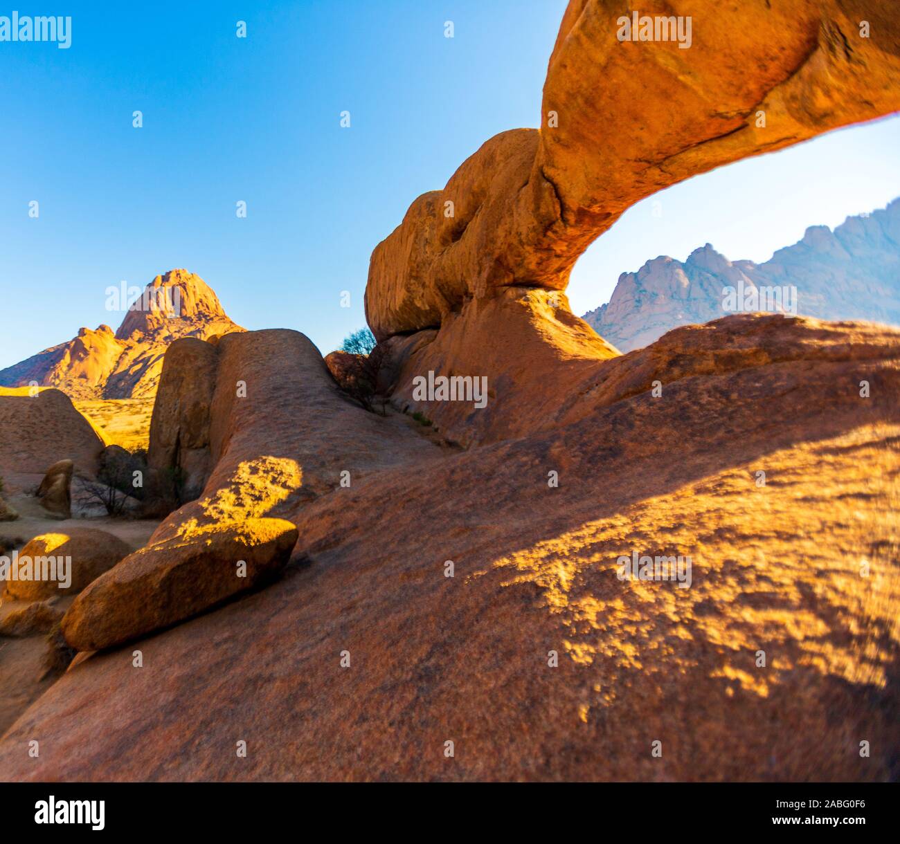 The Spitzkoppe landscape in Namibia Stock Photo - Alamy