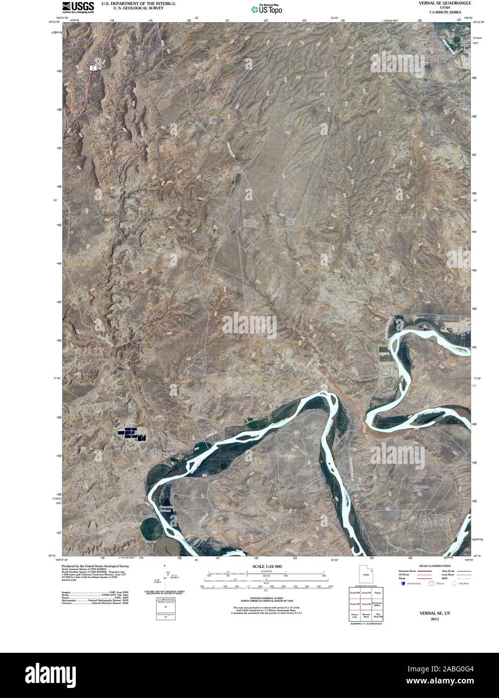 Map of vernal hi-res stock photography and images - Alamy