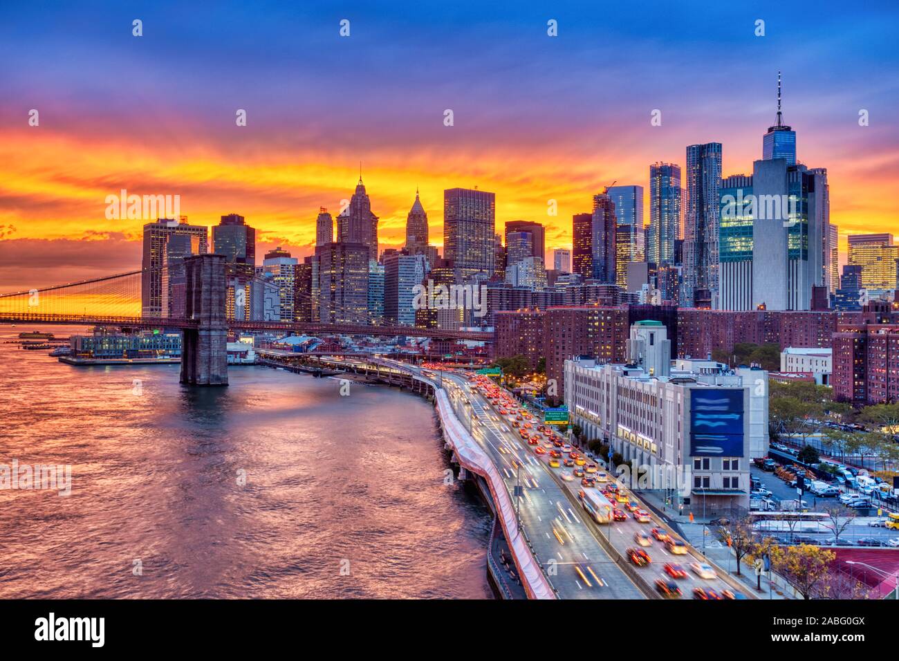 Scenic sunset view brooklyn landscape hi-res stock photography and ...