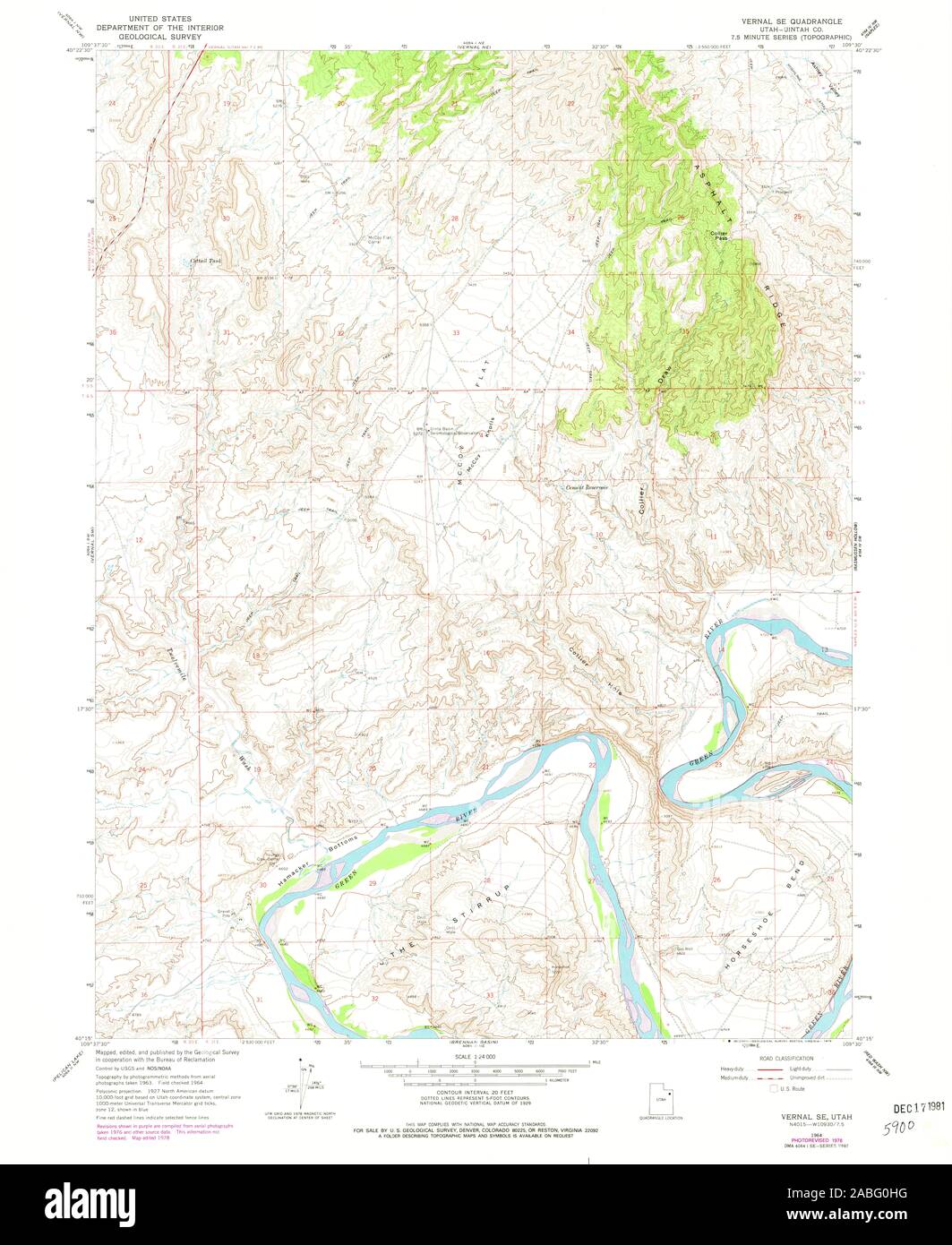 Map of vernal Cut Out Stock Images & Pictures - Alamy