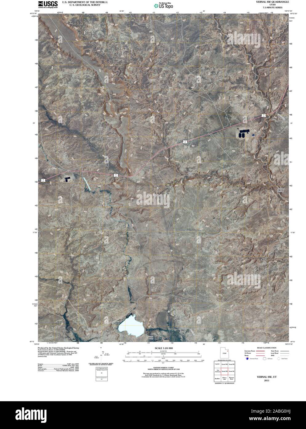 Map of vernal Cut Out Stock Images & Pictures - Alamy