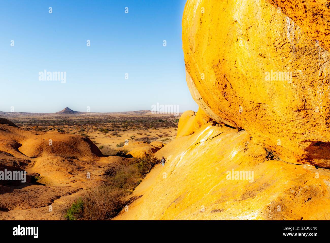 The Spitzkoppe landscape in Namibia Stock Photo - Alamy