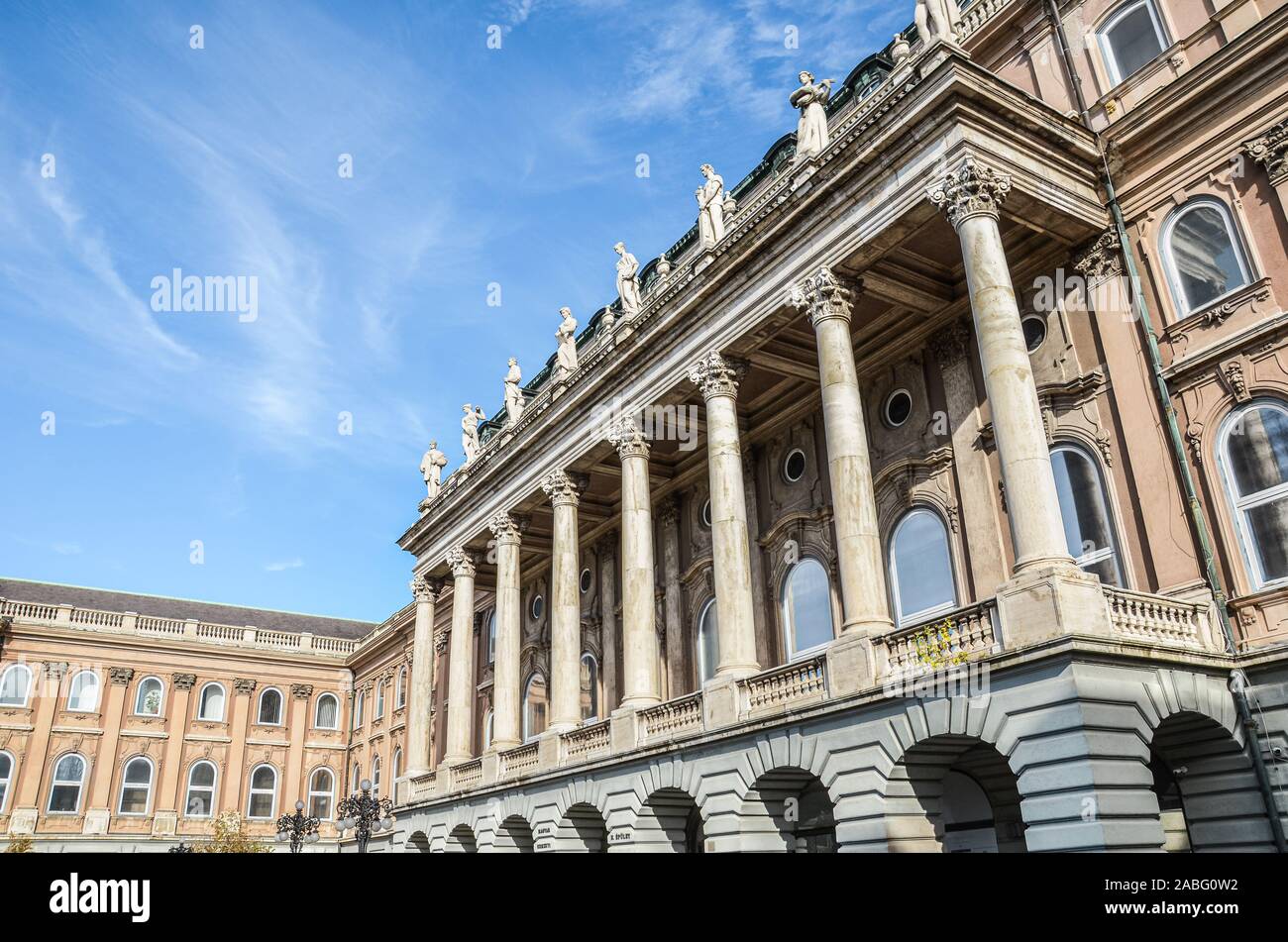 Budapest, Hungary - Nov 6, 2019: Buildings in the complex of Buda ...