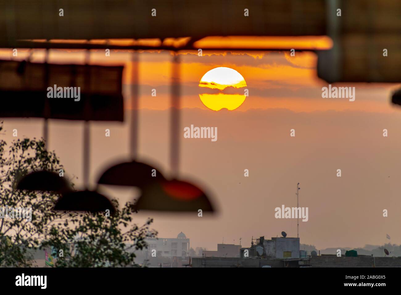 Roof top sunrise hi-res stock photography and images - Alamy