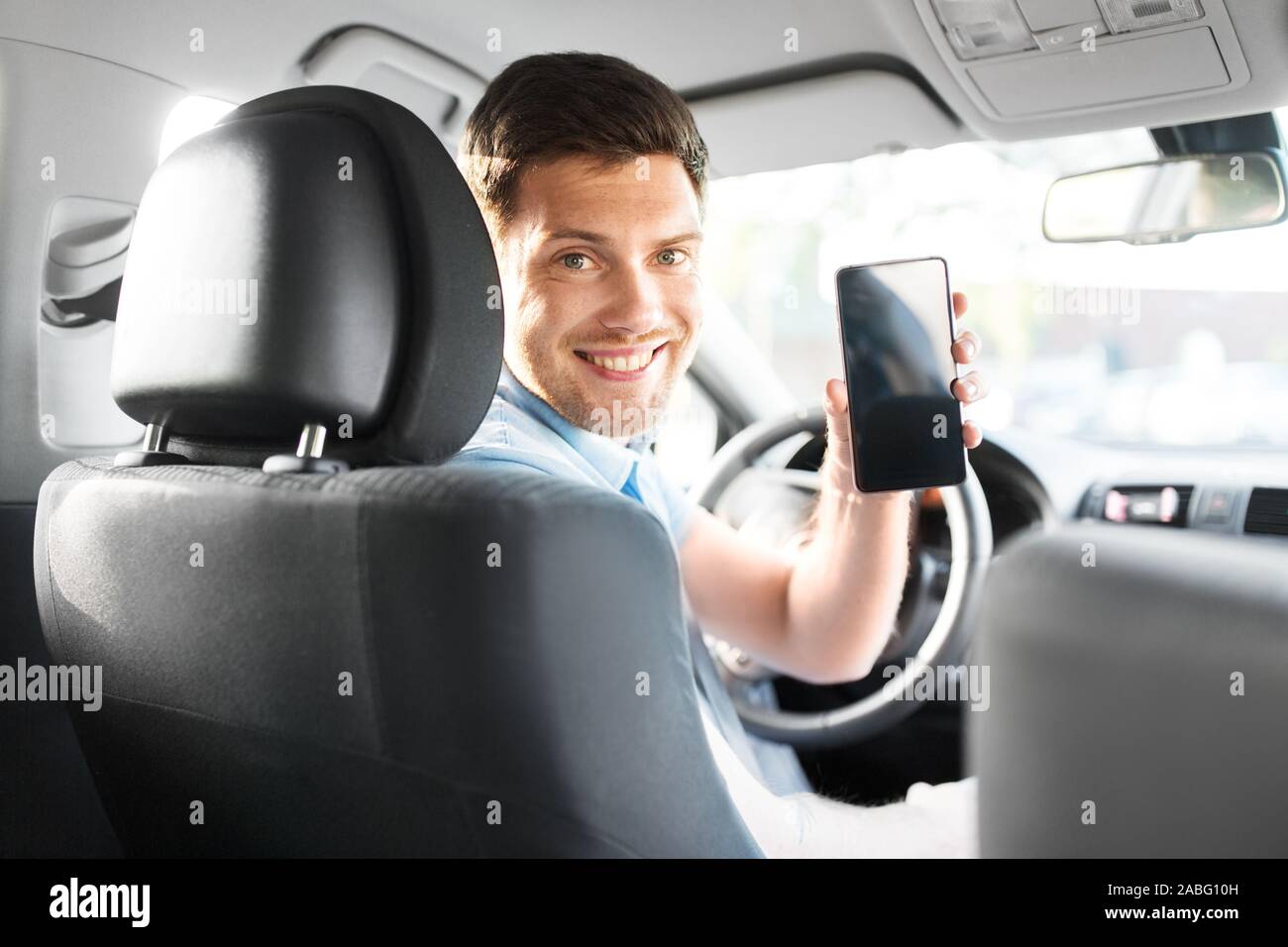 Showing driver hi-res stock photography and images - Alamy